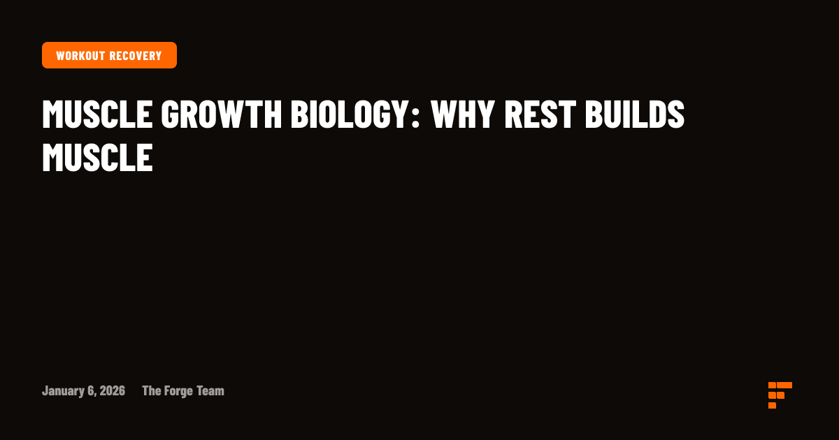Muscle Growth Biology: Why Rest Builds Muscle | Forge AI Trainer